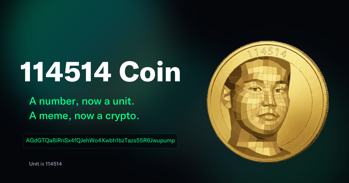 114514 Coin Reached Major Highs Before and After Listing | 114514 Coin